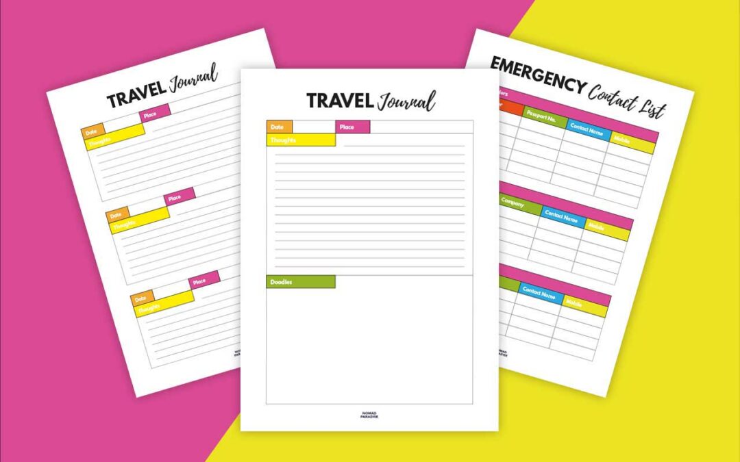 Travel Binder: 30+ Pages for Planning the Perfect Trip