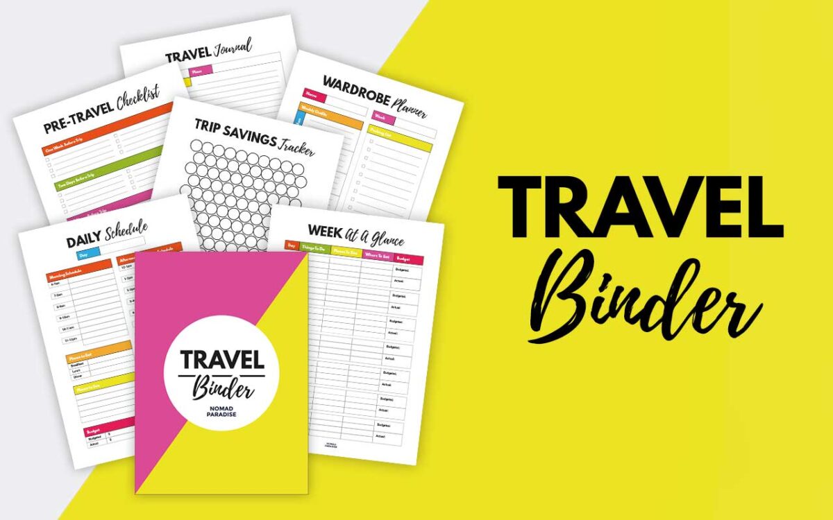 Travel Binder: 30+ Pages for Planning the Perfect Trip