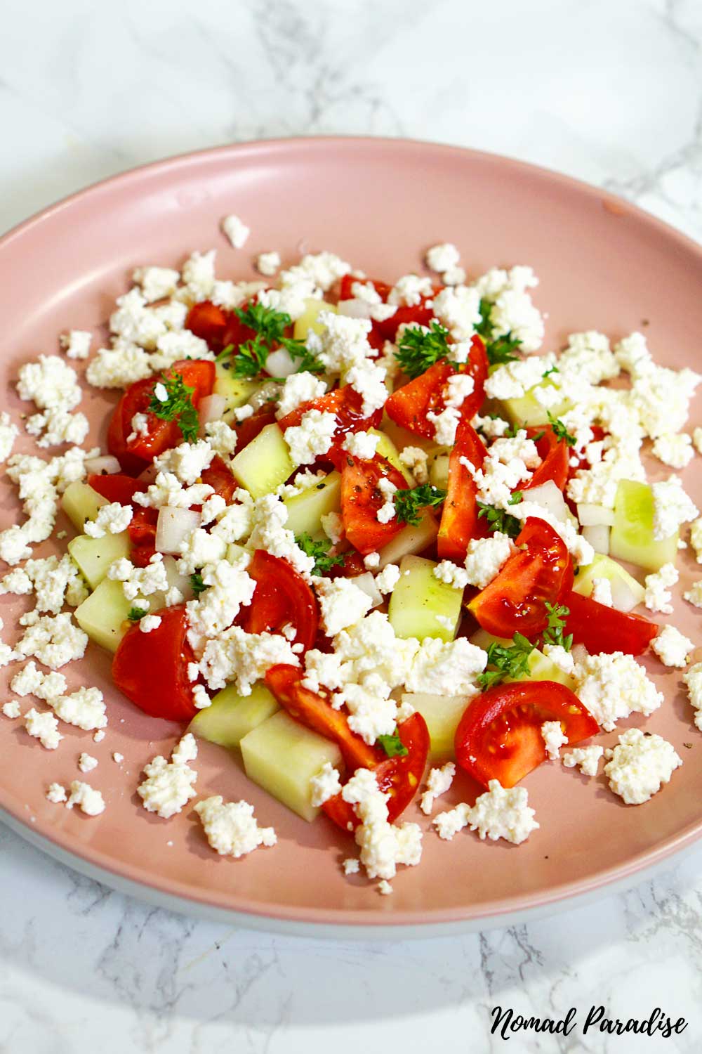 10-Min Easy Shopska Salad Recipe