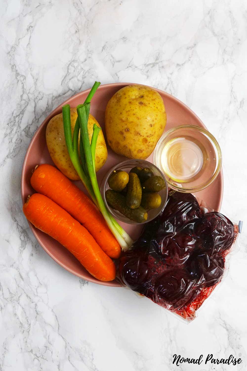 Russian Vinaigrette Salad Recipe (Vinegret / Винегрет)