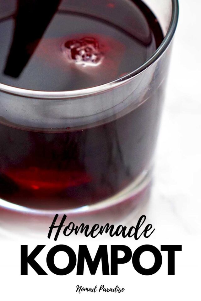 Popular Kompot Recipe (Homemade Juice) from Russia and Eastern Europe