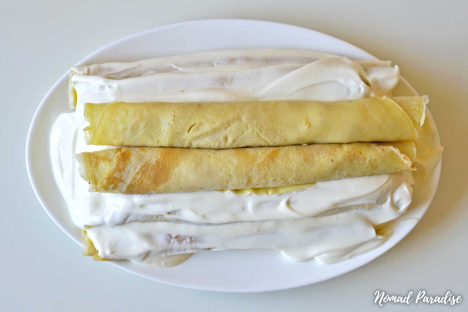 Cusma lui Guguta (Crepes with Sour Cherries) Recipe