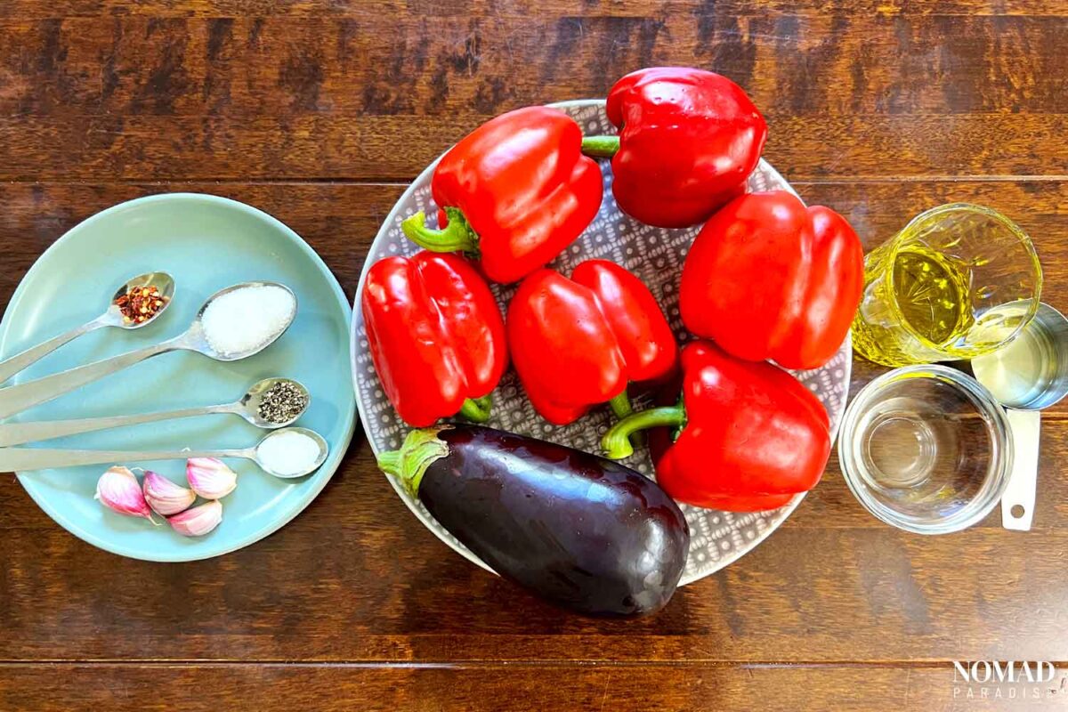 Ajvar Recipe (Sweet and Creamy Roasted Pepper and Eggplant Relish from ...