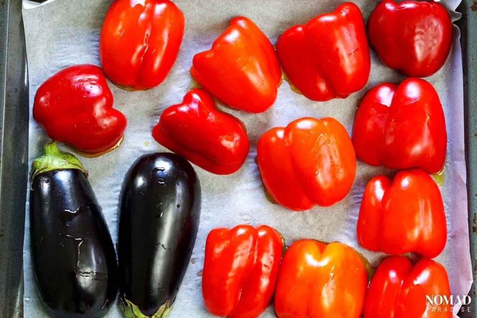 Ajvar Recipe (Sweet and Creamy Roasted Pepper and Eggplant Relish from ...