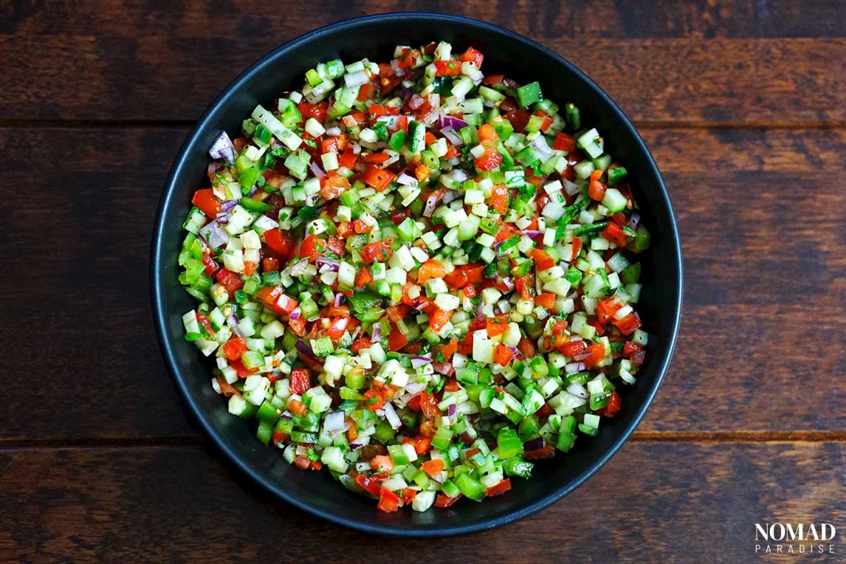 Refreshing Egyptian Salad Recipe (Salata Baladi)