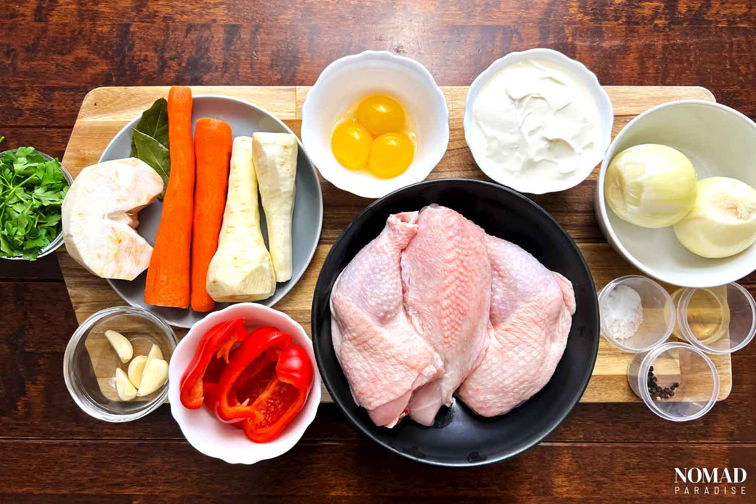 Romanian Chicken Soup with Sour Cream (Ciorba Radauteana)