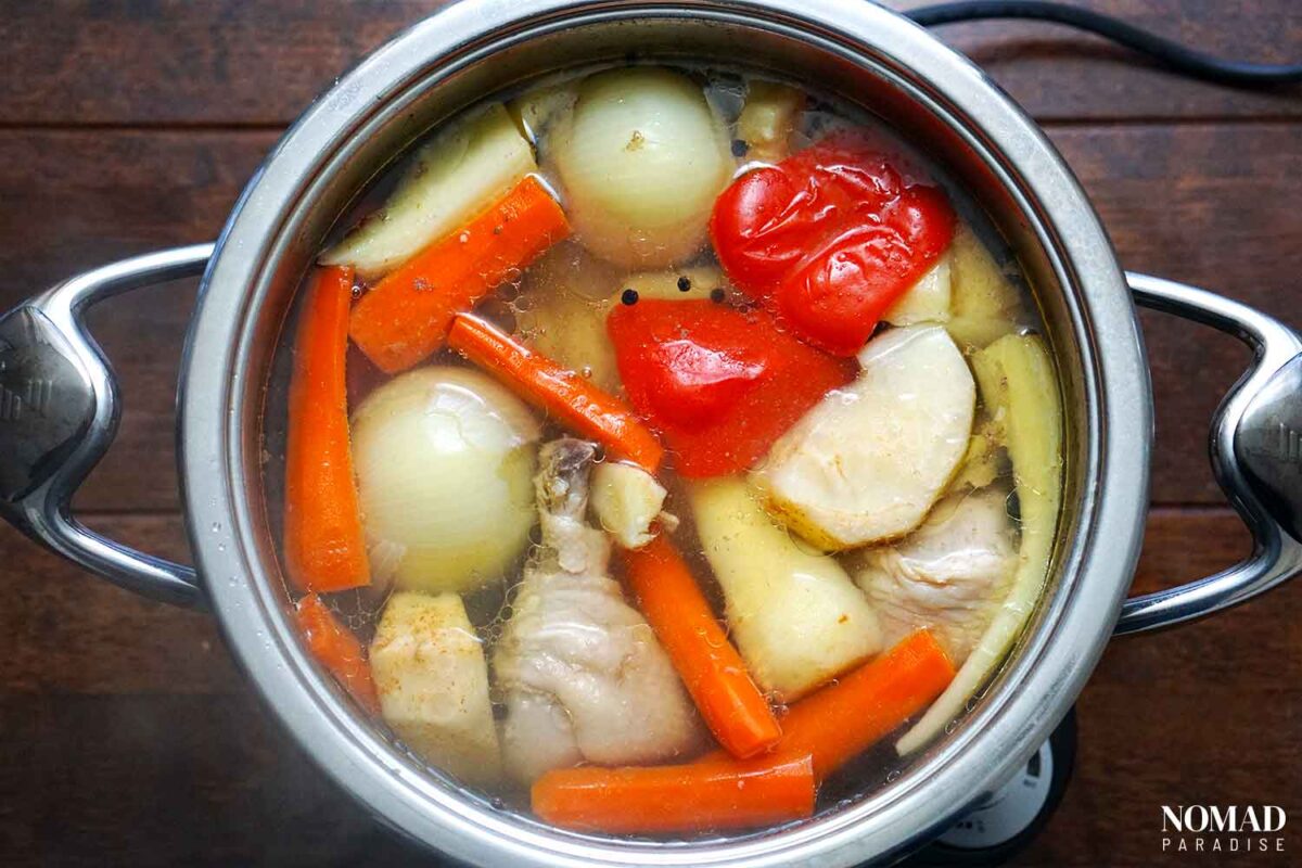 Romanian Chicken Soup with Sour Cream (Ciorba Radauteana)