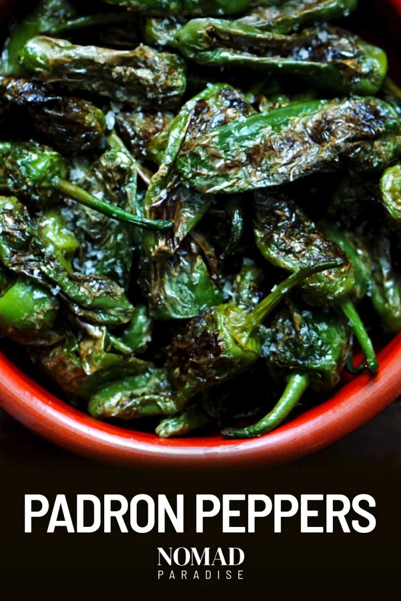 Spanish Padron Peppers Recipe (Pimientos de Padron) - Nomad Paradise