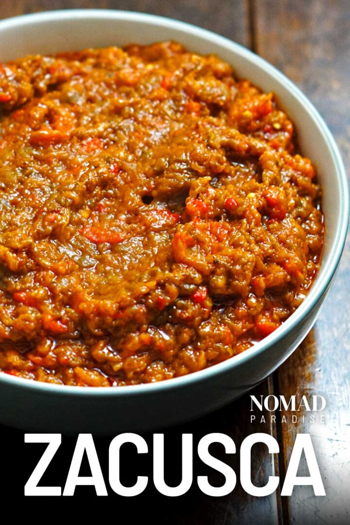 Zacusca Recipe (Roasted Eggplant and Bell Pepper Spread from Romania ...