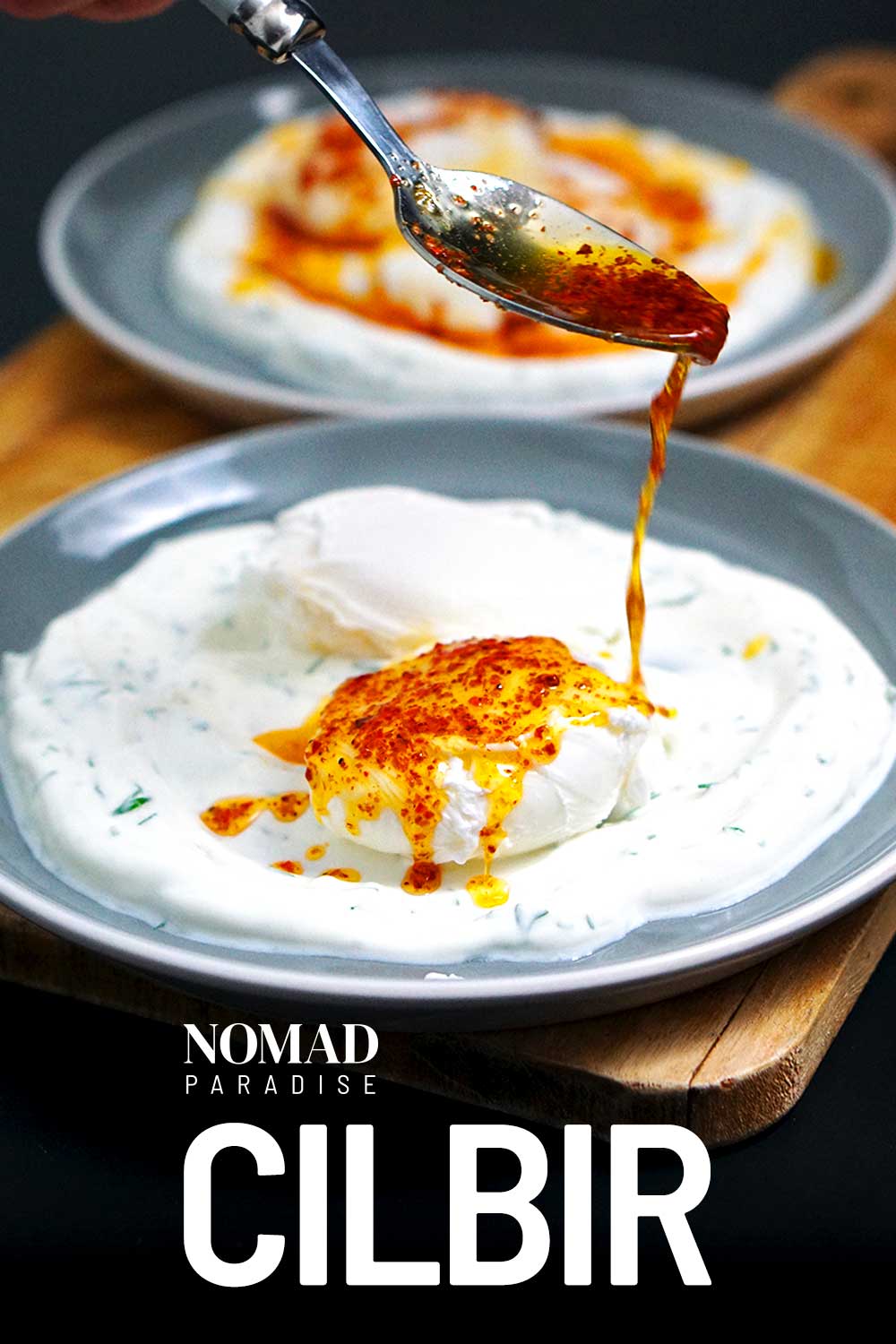 Velvety Turkish Poached Eggs with Yogurt Recipe (Cilbir)