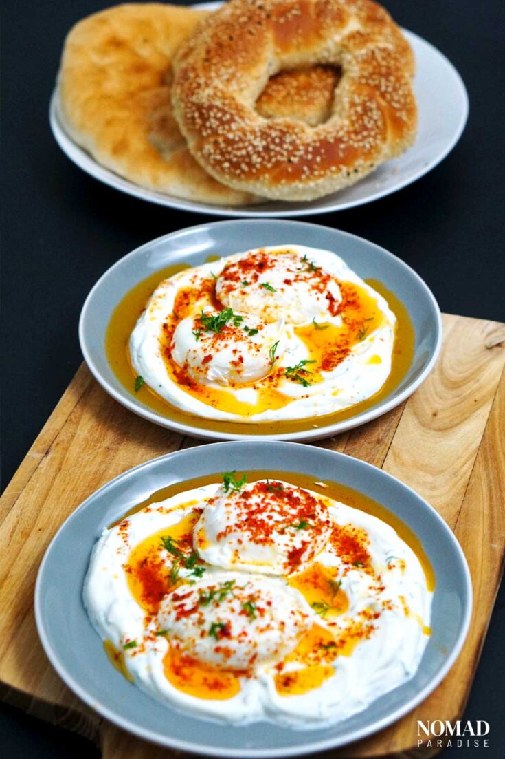 Velvety Turkish Poached Eggs with Yogurt Recipe (Cilbir)