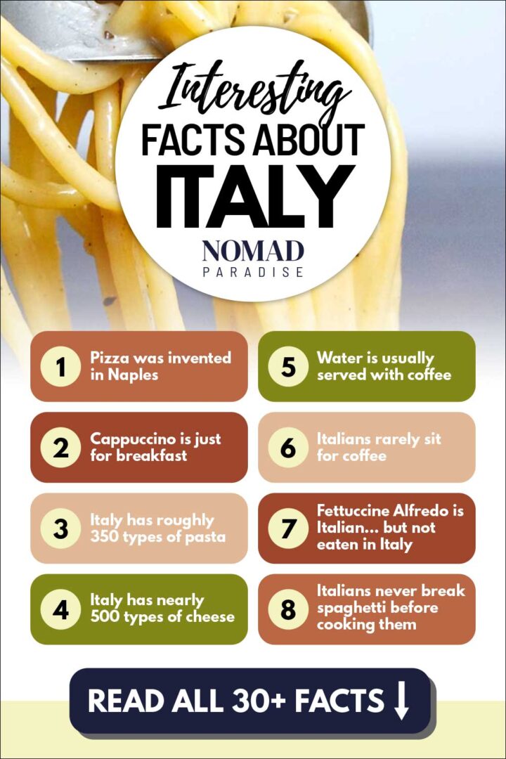35 Cool and Interesting Facts about Italy and Italians