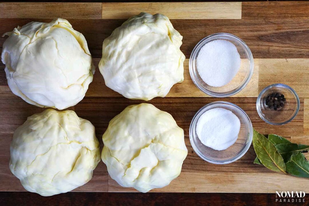 Homemade Sour Cabbage/Sauerkraut Recipe