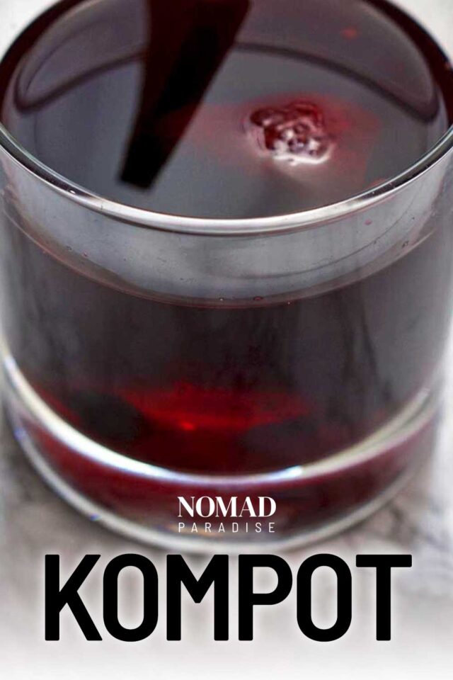Popular Kompot Recipe (Homemade Juice) from Russia and Eastern Europe
