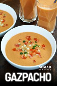 Spanish Gazpacho Recipe (Cold Tomato and Vegetable Soup)